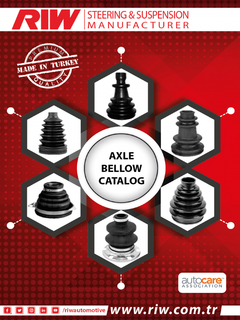 Axle-Bellow - Riw - en Catalog | PDF | Land Vehicles | Motor Vehicle