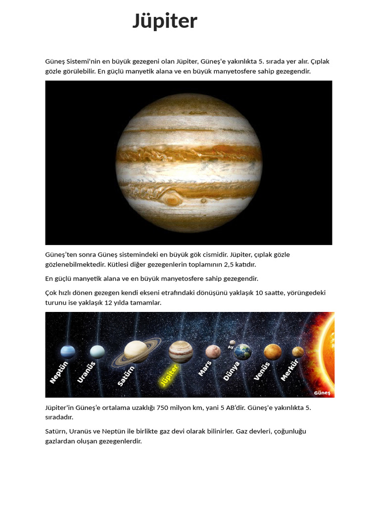 Güneş Sistemi | PDF