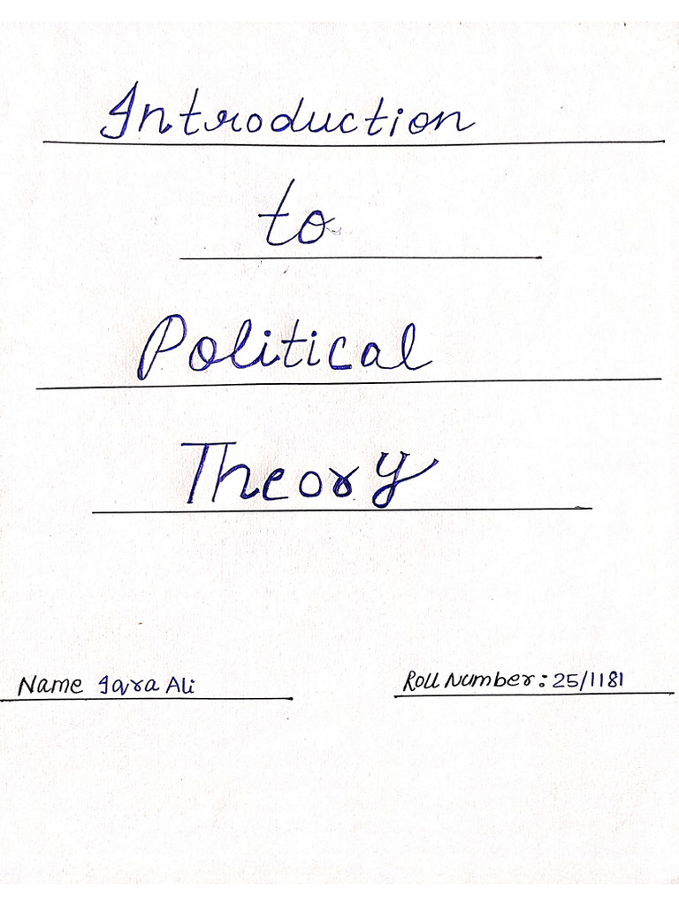 Political Theory | PDF