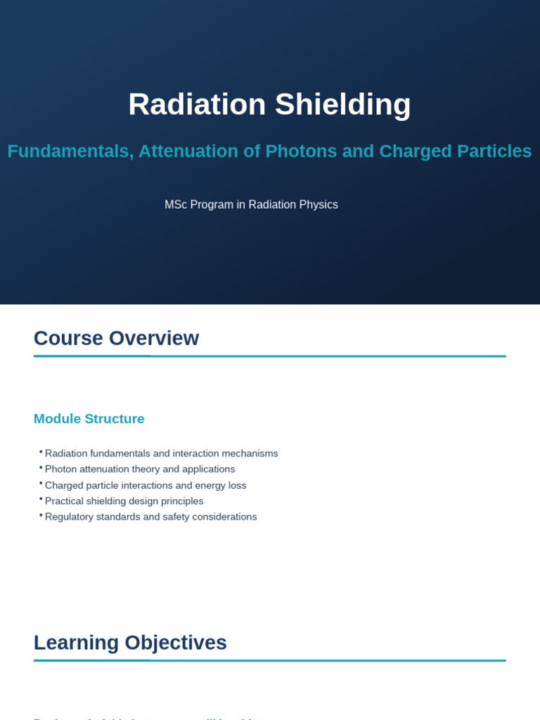 Radiation Shielding Principles and Design | PDF | Radiation Protection ...