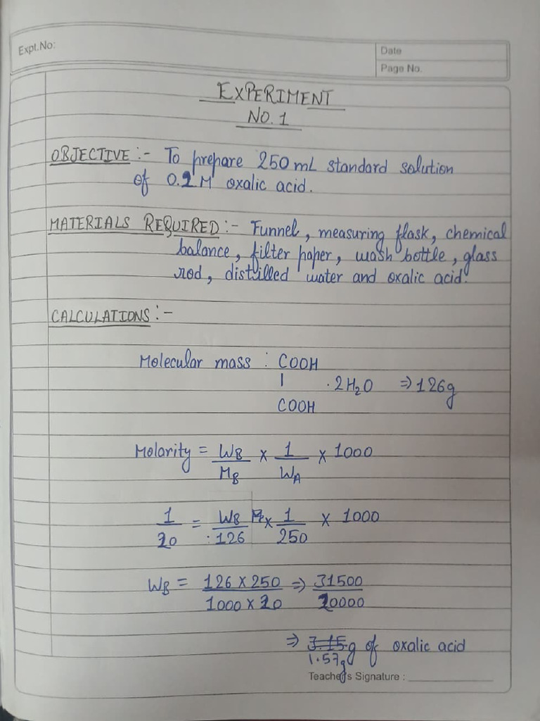Practical File Work. | PDF