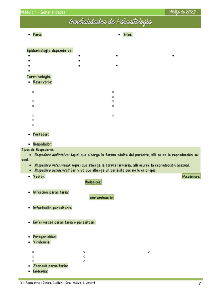 Modulo 1 Transcripción Temas 1 Al 5 - 083910 | PDF | Plasmodium | Plasmodium Falciparum