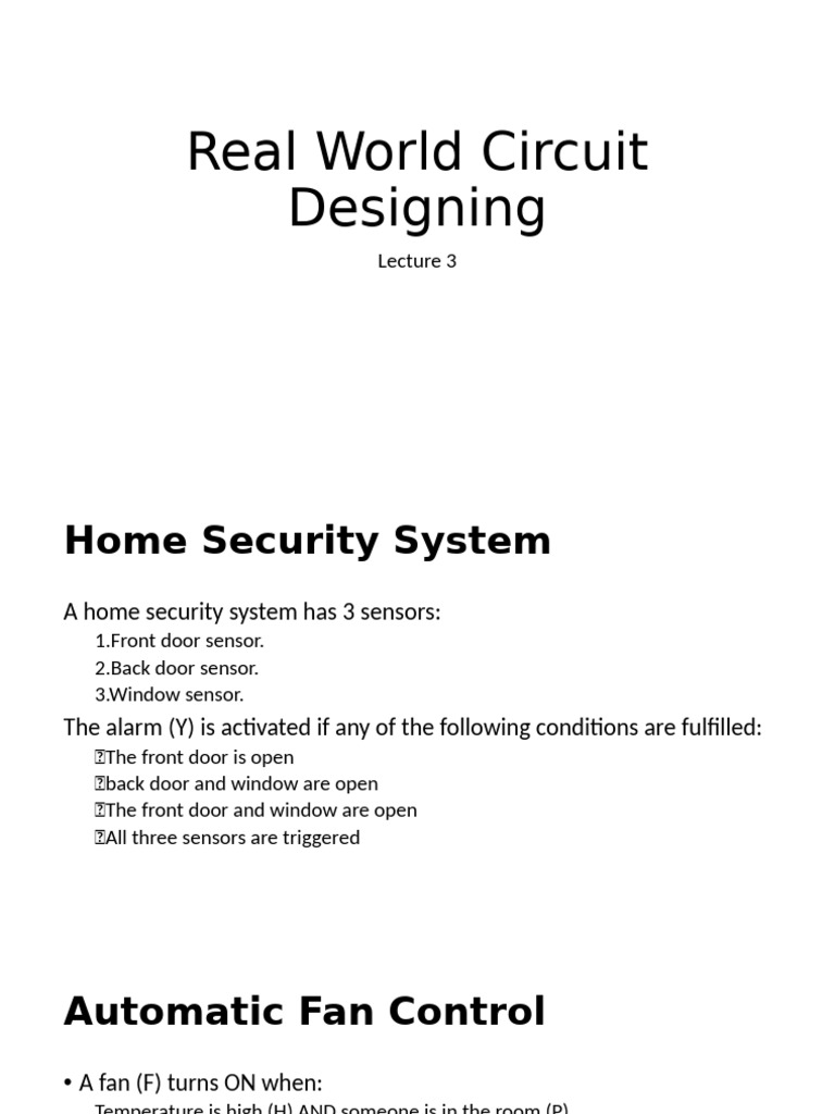 Real Life Circuit Implementation | PDF