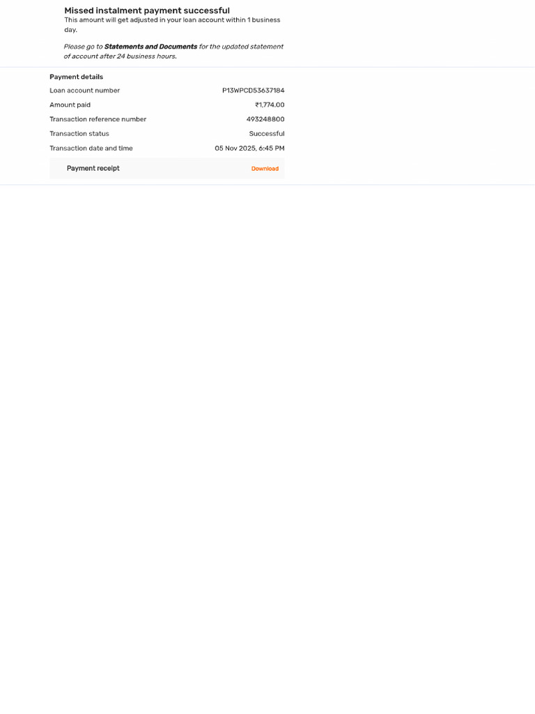 Payment Successfull | PDF