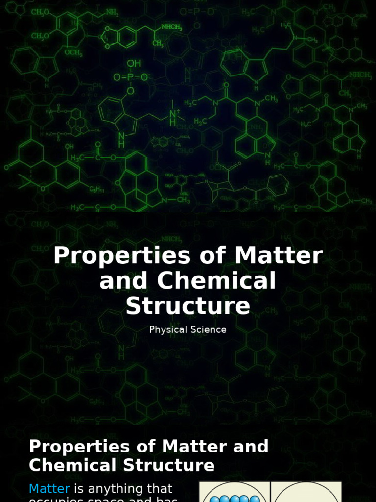 Properties and Structure of Matter | PDF | Chemical Polarity ...