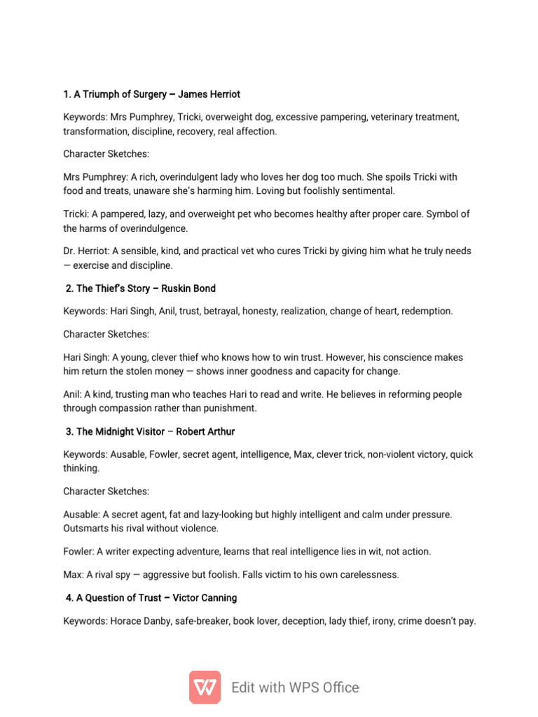 Footprint Without Feet - Keywords | PDF