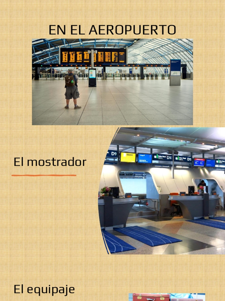 Vocabulario: El Aeropuerto | PDF