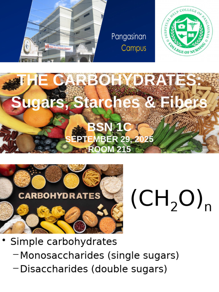 20240925-CARBOHYDRATES-Copy | PDF | Carbohydrates | Glucose