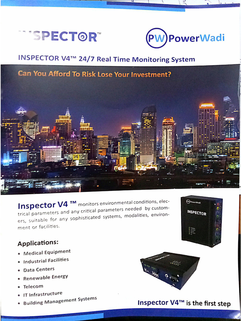 Inspector V4 - Product Profile | PDF