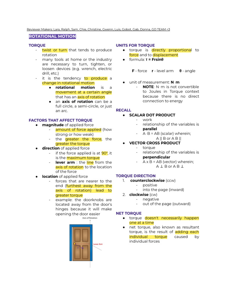 General Physics 2nd Quarter Reviewer | PDF