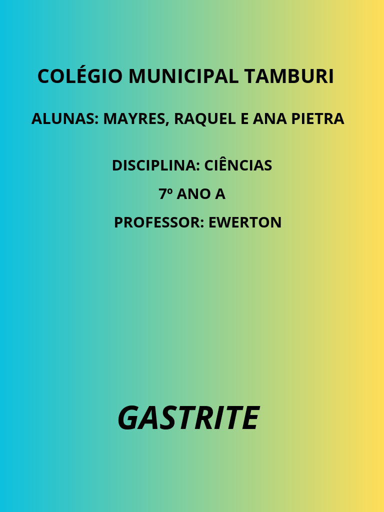 Entendendo a Gastrite: Causas e Tratamento | PDF