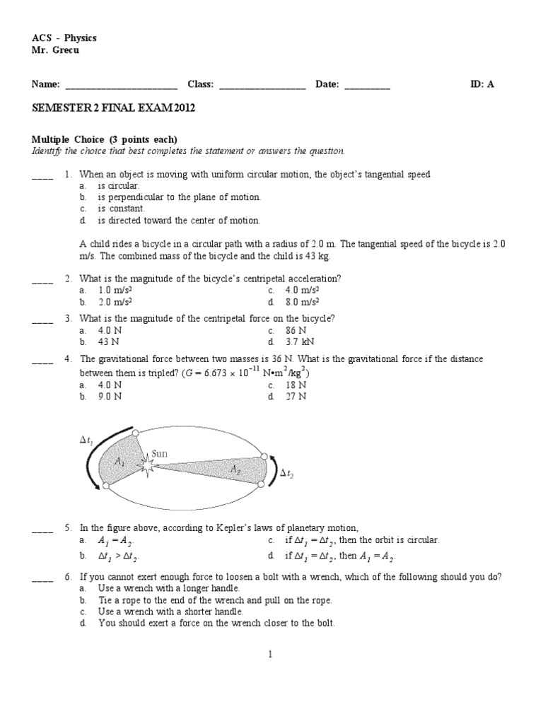 Physics S2 Final DG 2012 | PDF | Waves | Temperature