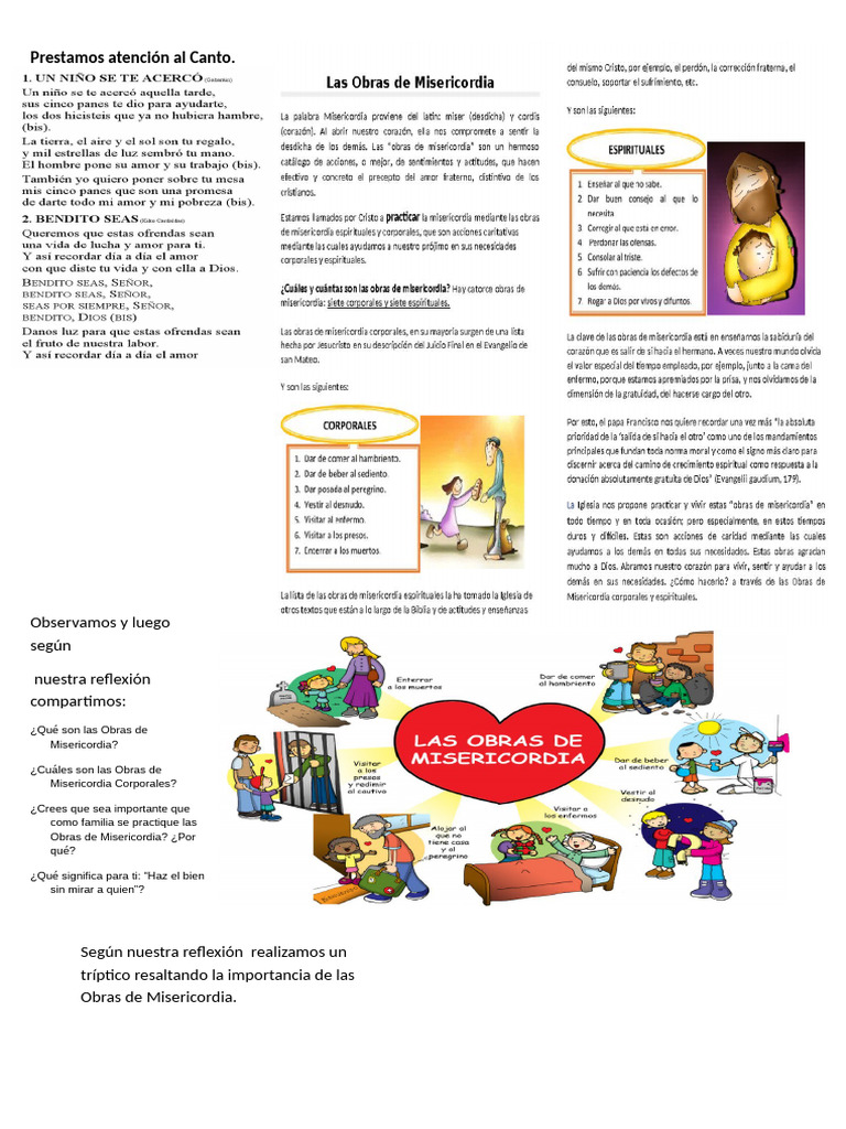 Obras de Misericorida 3ero | PDF