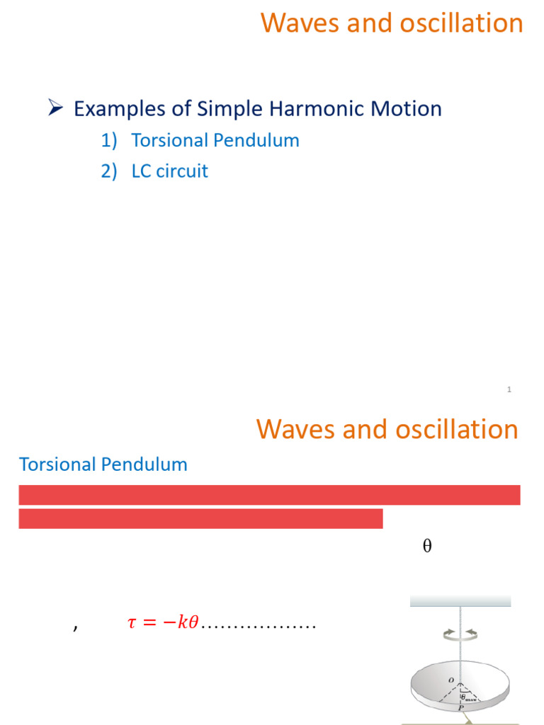 Waves and Oscillation-03 | PDF | Oscillation | Inductor