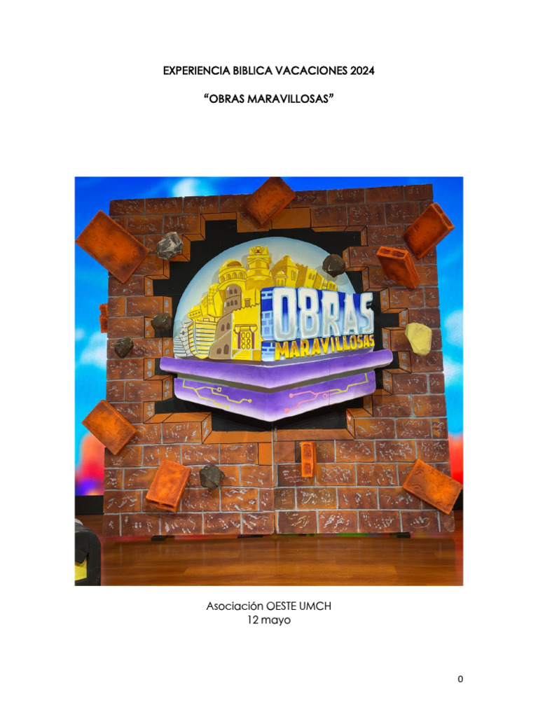 Taller Experiencia Biblica Vacaciones 2024 Asociación | PDF | Dubai ...