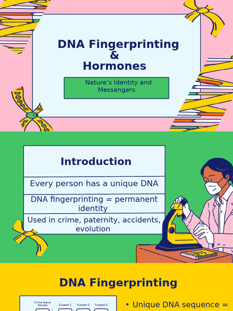 DNA Fingerprinting & Hormones - Nature's Identity and Messengers | PDF