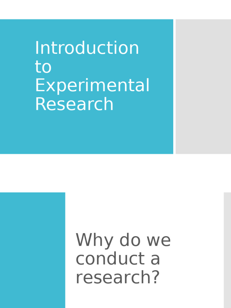3 Introduction To Experimental Research 30052025 105014am | PDF ...