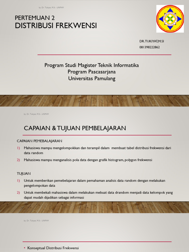 Panduan Tabel Distribusi Frekuensi | PDF