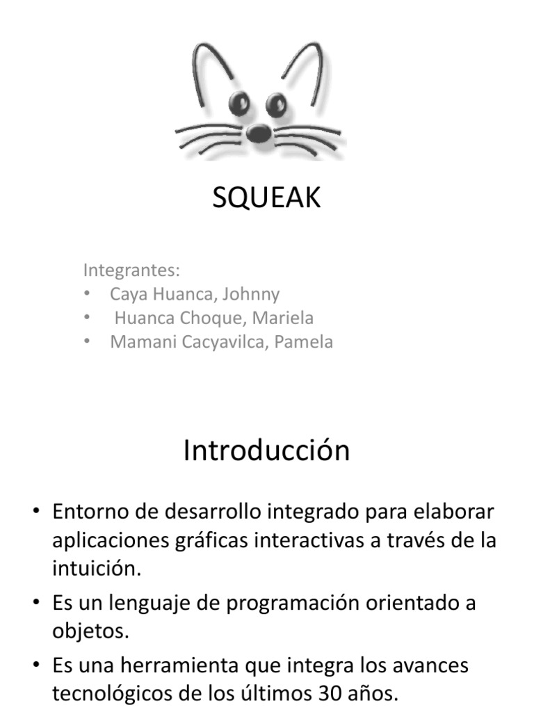 Squeak | PDF | Plataforma cruzada | Programación orientada a objetos