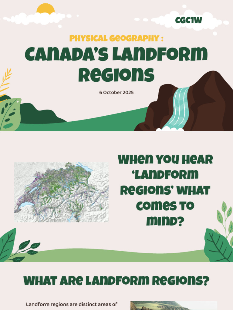 Canada’s Landform Regions Explained | PDF | Appalachian Mountains | Canada