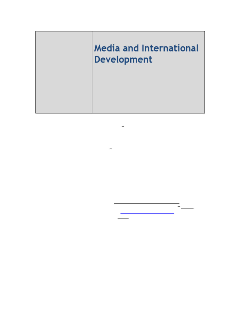 JOUR and MPAD 4504 (Winter 2023) - Syllabus and Course Outline | PDF ...