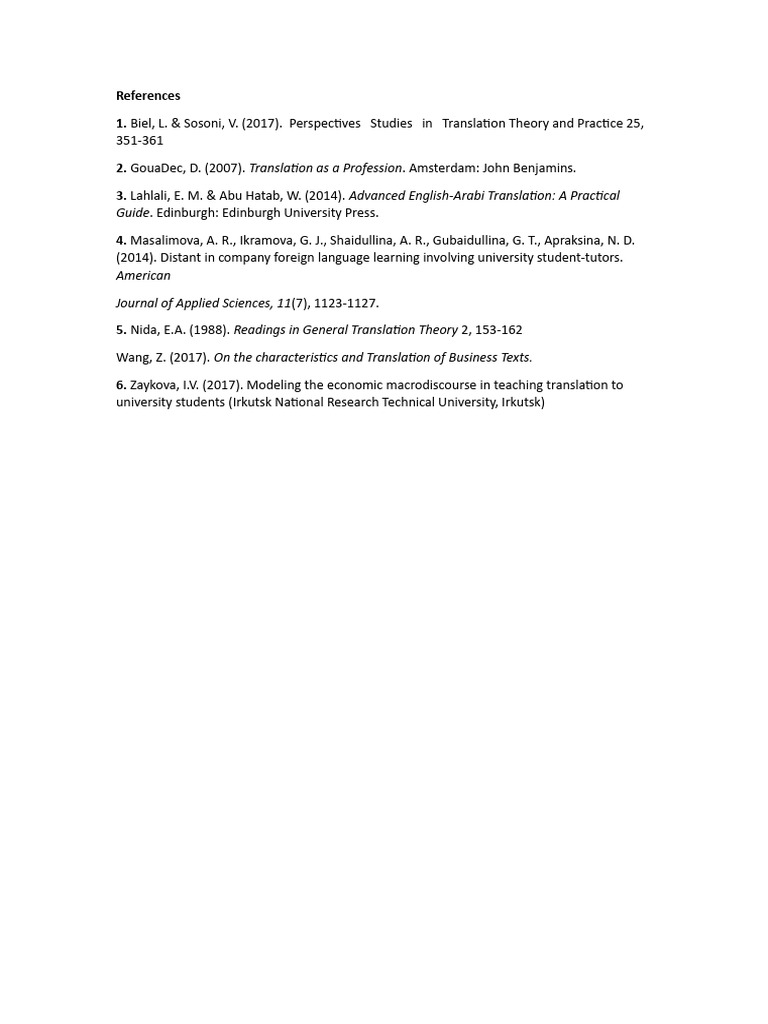 References Tra | PDF