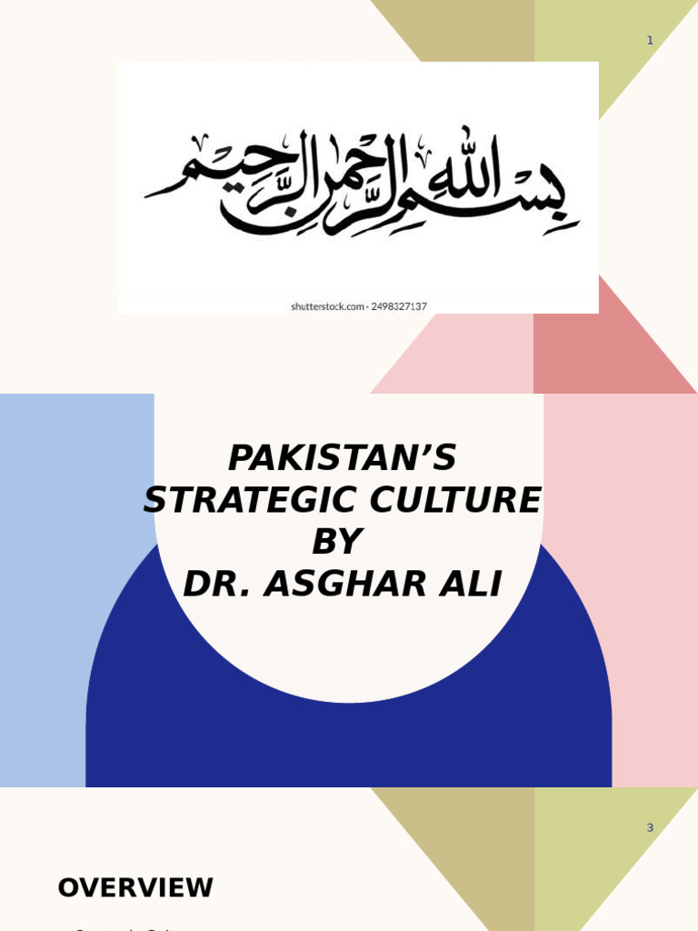 Pakistan's Strategic Culture Explained | PDF | Geopolitics | Liberal ...