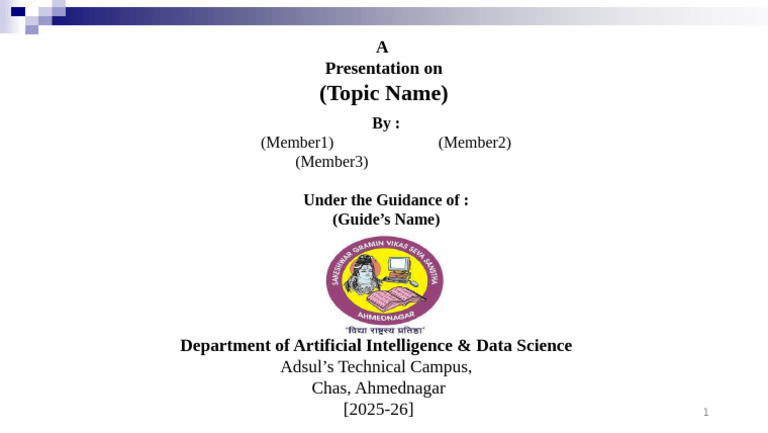 Presentation First Page | PDF