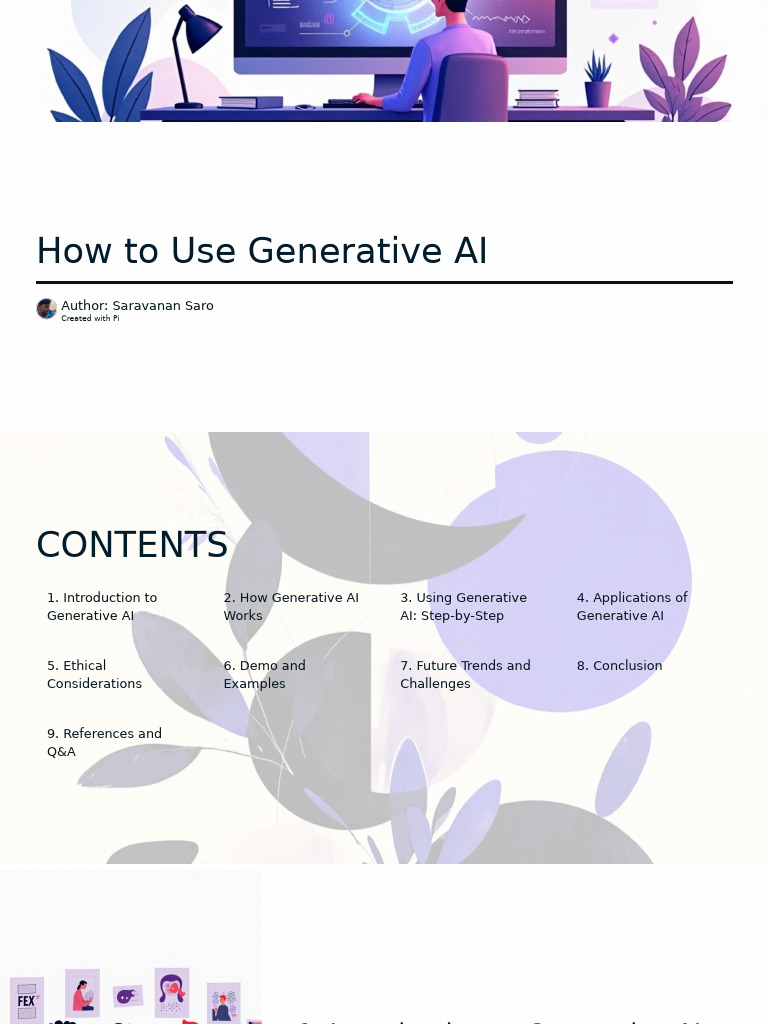 Guide to Generative AI Applications | PDF | Artificial Intelligence ...