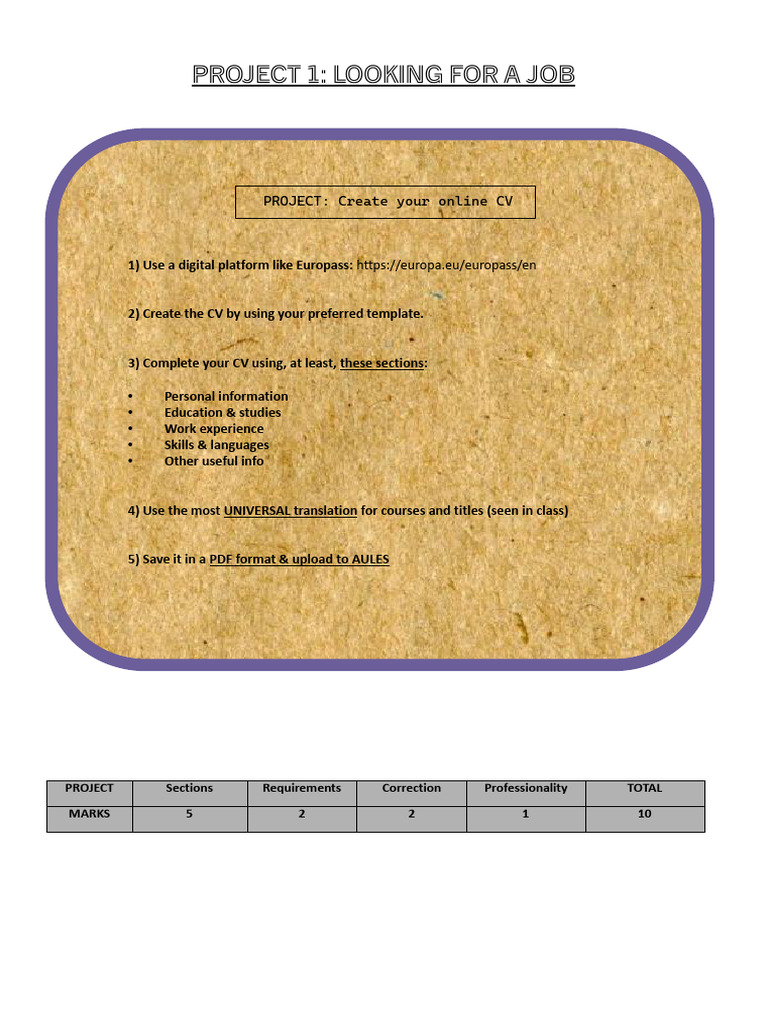 Project 1 Automoción 25-26 | PDF | Job Interview | Interview