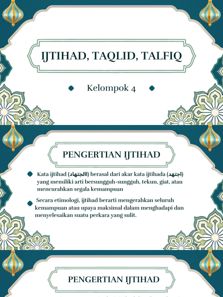 Akar Kata Ijtihad dan Definisinya | PDF
