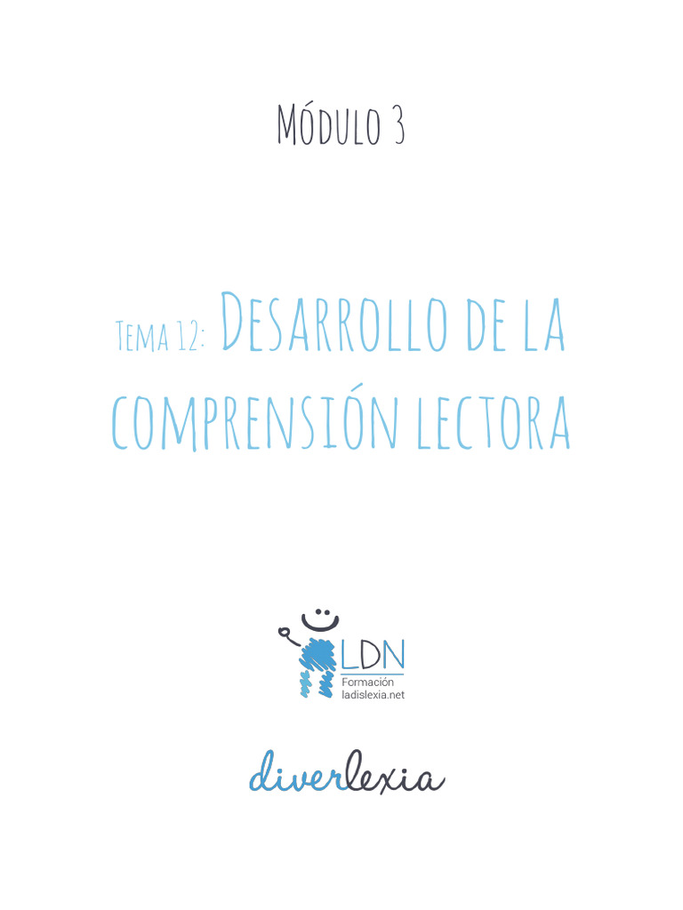 Tema 12. Desarrollo de La Comprensión Lectora | PDF | Comprensión ...