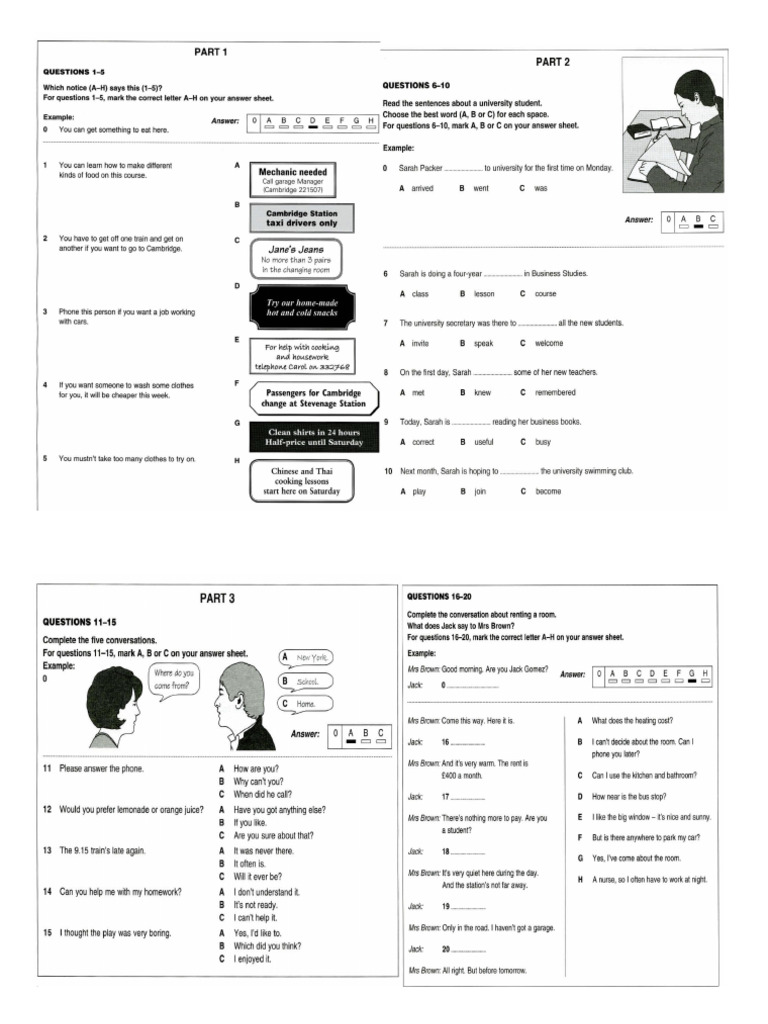 Ket Reading and Writing 6.11 | PDF