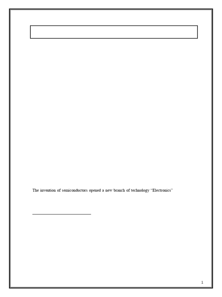Semiconductors and Their Types Explained | PDF | Semiconductors ...