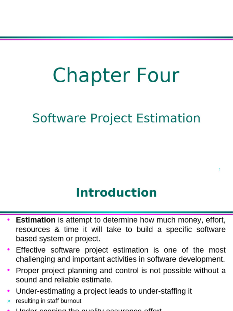 Chapter 4-Software Project Estimation | PDF | Estimator | Computer Programming