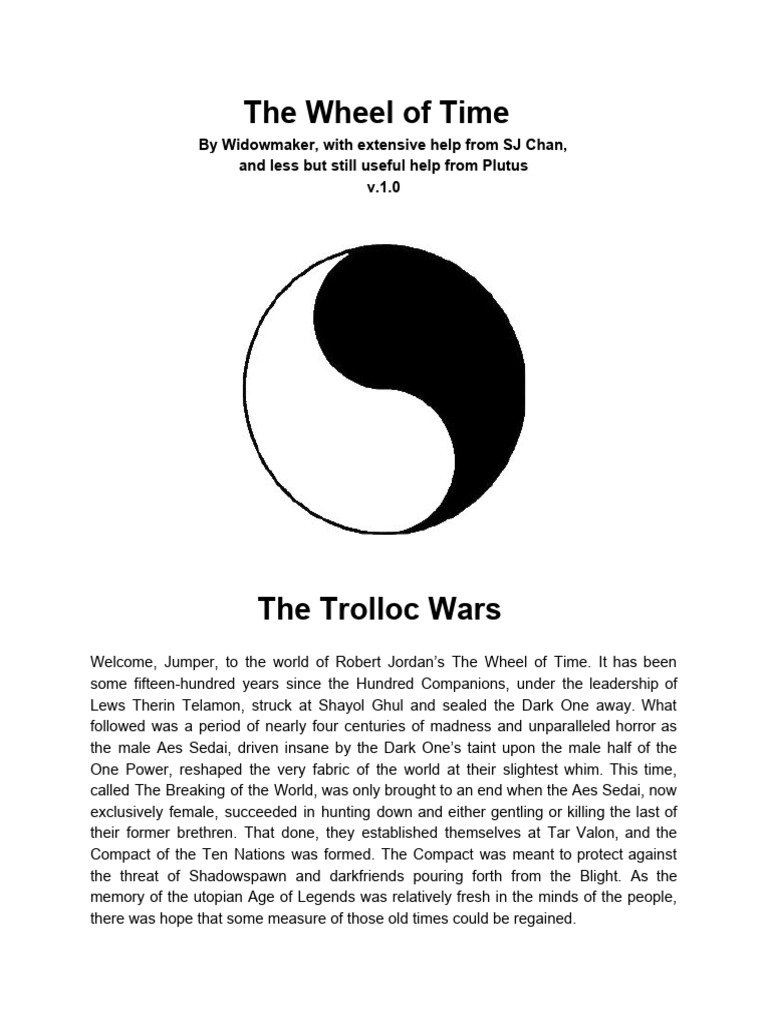 The Trolloc Wars in Wheel of Time | PDF | The Wheel Of Time