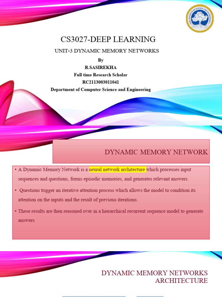 Dynamic Memory Networks Explained | PDF