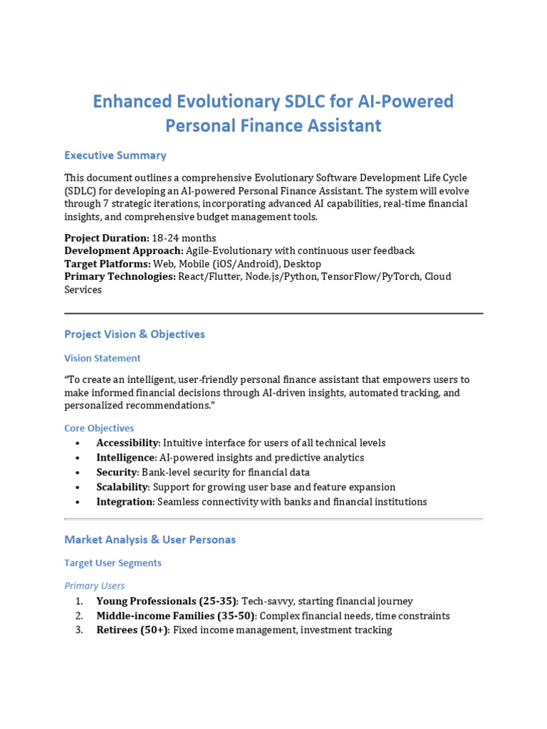 SoftwareProject_SDLCSoftwareProject_SDLC | PDF | Analytics | Artificial Intelligence