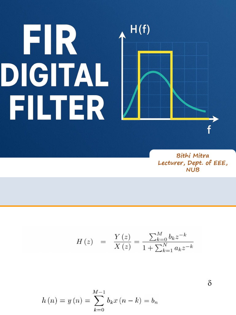 05 Design of FIR Filters | PDF | Bandwidth (Signal Processing) | Filter ...