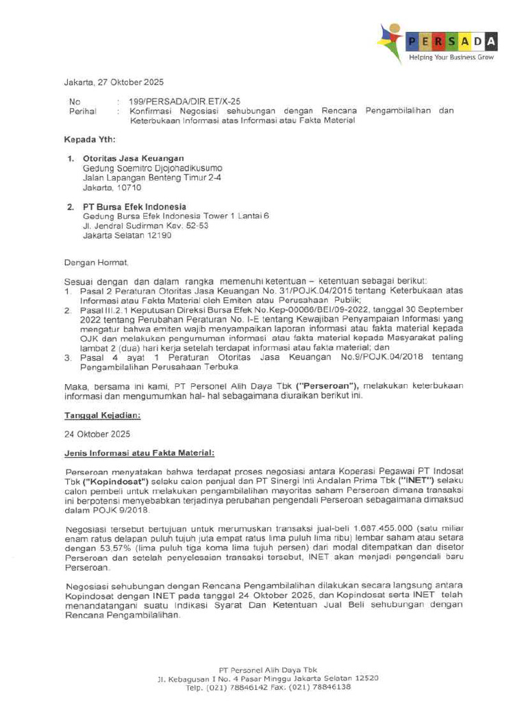 PADA Laporan Informasi Dan Fakta Material 31979687 Lamp1 | PDF