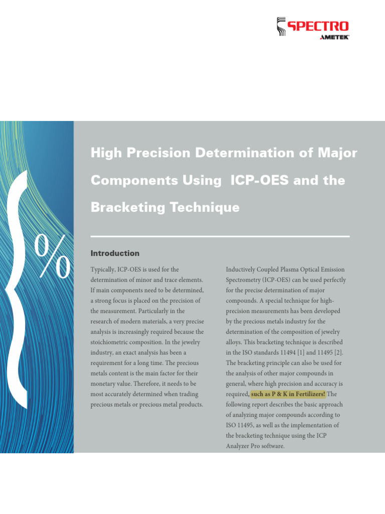 Precision Analysis of Major Elements via ICP-OES | PDF | Accuracy And ...