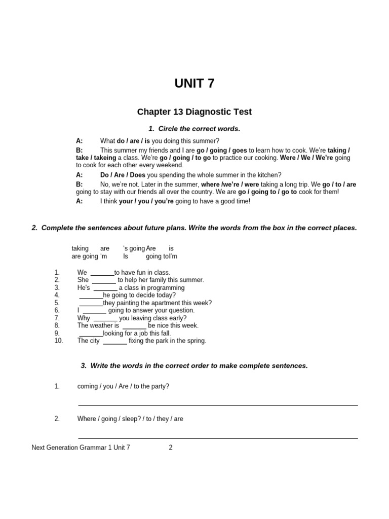 NGG1 Chapter13 Diagnostic | PDF