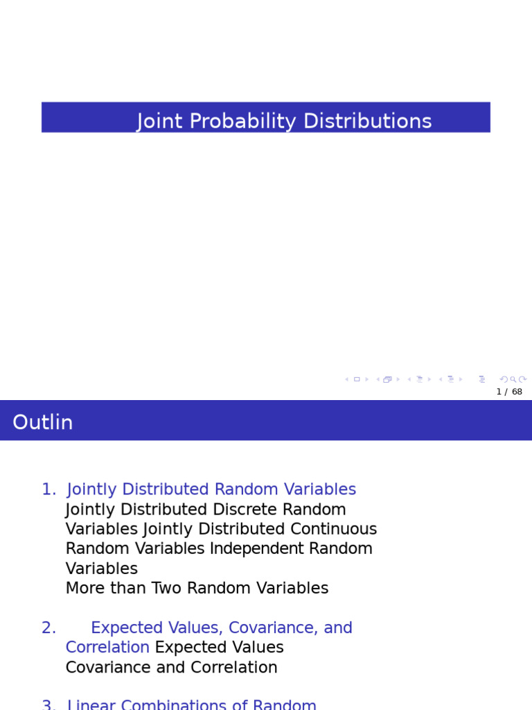 5-Joint Probability Distributions | PDF | Probability Density Function | Probability Distribution
