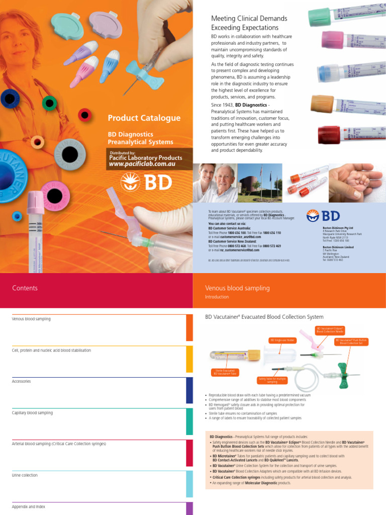 BD Vacutainer Product Catalogue | PDF | Medicine | Clinical Medicine