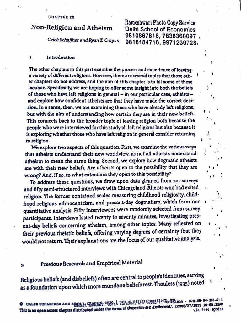 SB Atheism | PDF