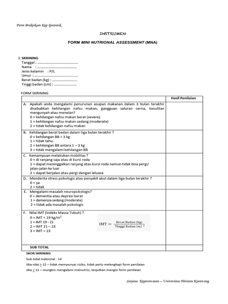 Form MNA-1 | PDF
