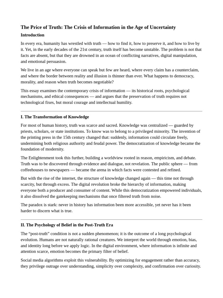 Research 3 | PDF | Truth | Reason