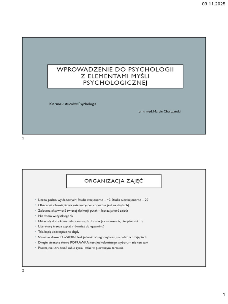 Historia Psychologii | PDF