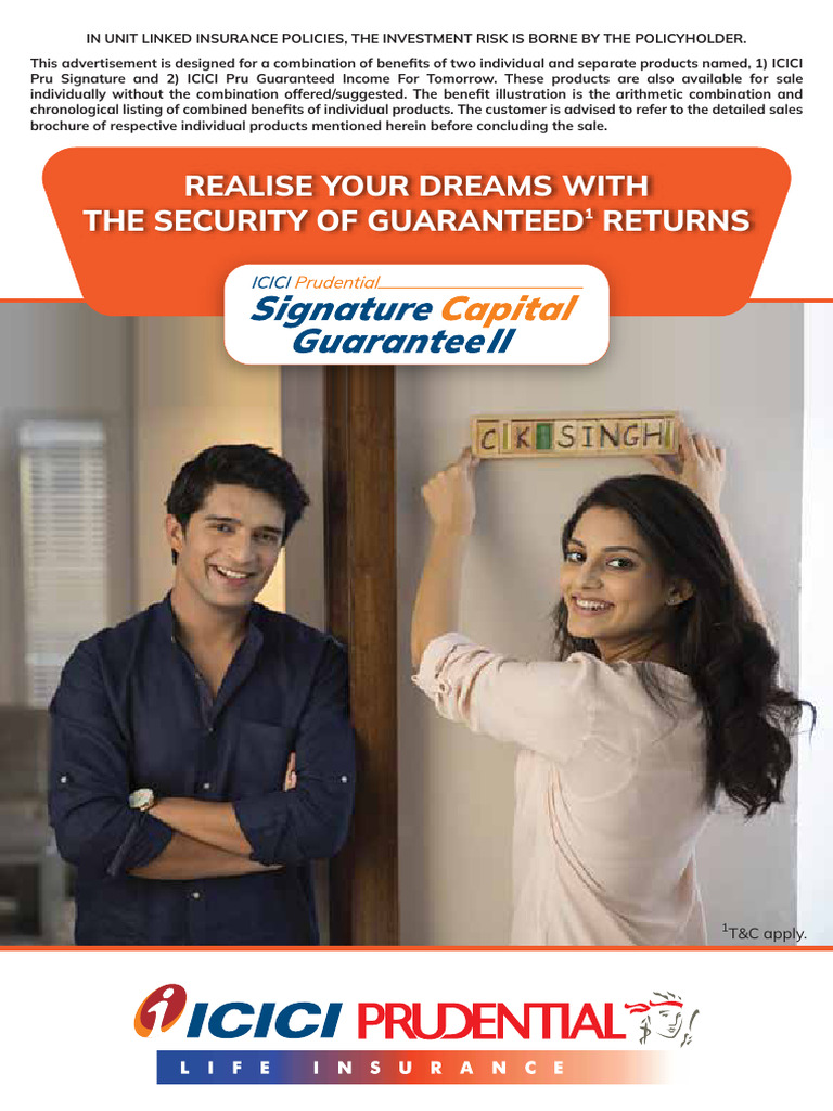 ICICI Prudential Signature Capital Guarantee II Brochure | PDF ...