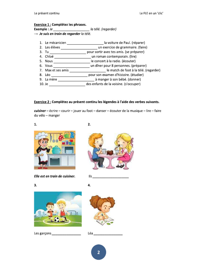 Present Continu | PDF